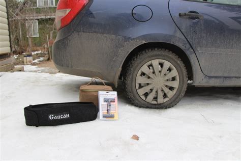 Первый прокол зимних колёс . — Lada Гранта (1G), 1,6 л, 2012 года ...
