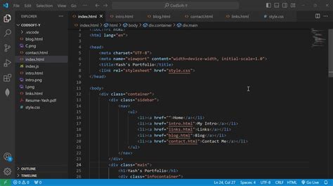 Webdevelopment Html Css Portfoliocreation Yash Dhimmar