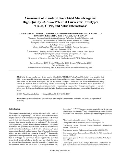 PDF Assessment Of Standard Force Field Models Against High Quality Ab Initio Potential Curves