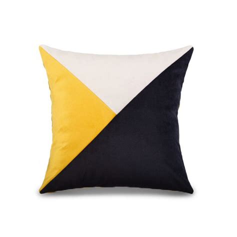 Diagonal Color Block Biogen Yellow Faux Leather Black Faux Etsy