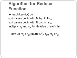 Ex Implement Matrix Multiplication With Hadoop Map Reduce Pptx Programming Languages Computing