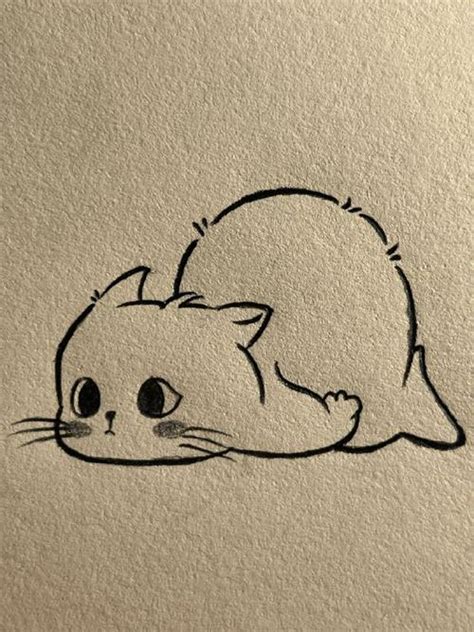 简笔画大全可爱卡通小奶猫（16张） 简笔画图片大全