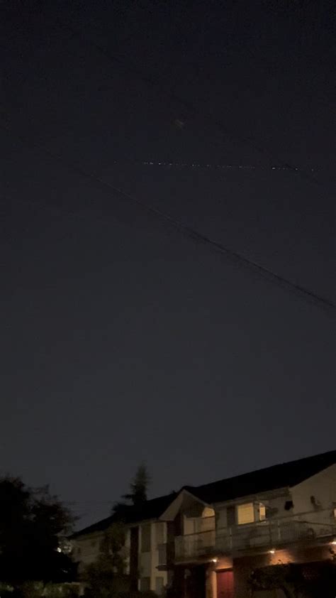 Starlink Deployment Over Burnaby Rvancouver Starlink Deployment Over Burnaby Rvancouver