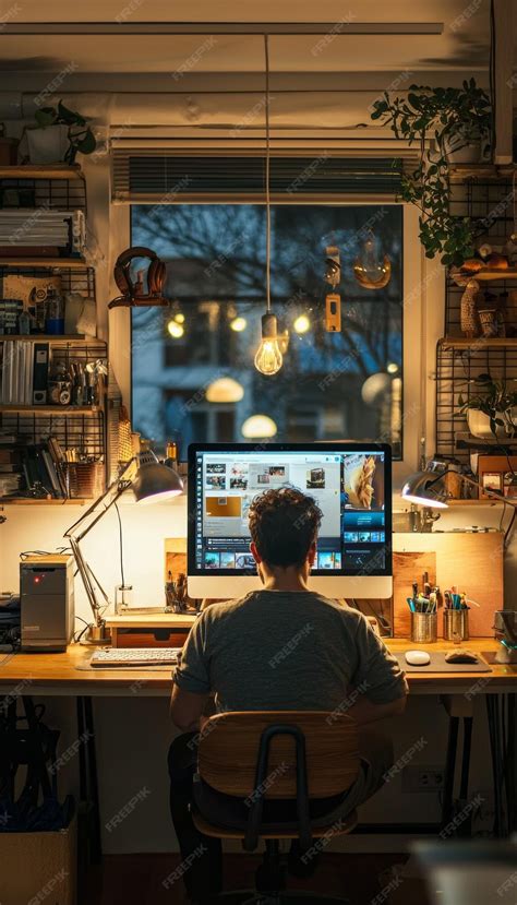 Futuristic Technology Interface In Cyberpunk Workshop For Ai And Coding Enthusiasts Premium Ai