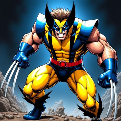 Wolverine Comic Book Cover Stable Diffusion Online