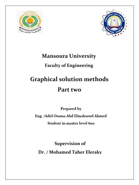 Graphical Solution Methodspart2 Pdf Mathematical Optimization
