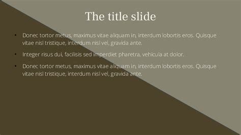 Presentation Template Basic Triangular Frame