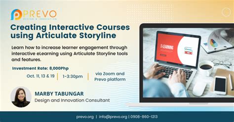 Creating Interactive Courses Using Articulate Storyline Prevo