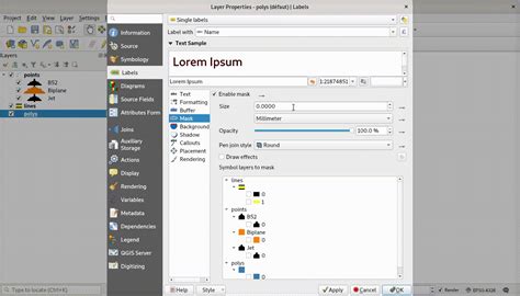 Labeling Mask Labels In QGIS Geographic Information Systems Stack Exchange