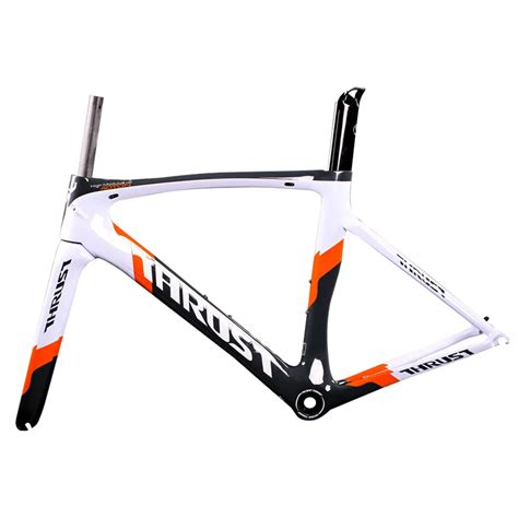 Thrust 탄소 섬유 도로 자전거 프레임 T1000 탄소 자전거 프레임 탄소 포크 시트 포스트 합금 클램프 헤드셋 자전거 부품road Bike Frame