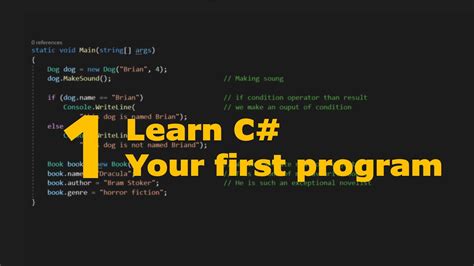 Learn C 01 Your First Program Youtube