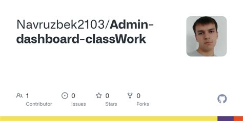 Github Navruzbek2103admin Dashboard Classwork