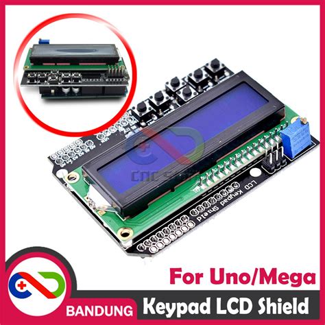 Jual Keypad Lcd 1602 16x2 Blue Backlight Shield For Arduino Uno Mega