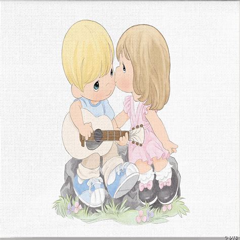 Precious Moments First Kiss Canvas Wall Art 24 X 36