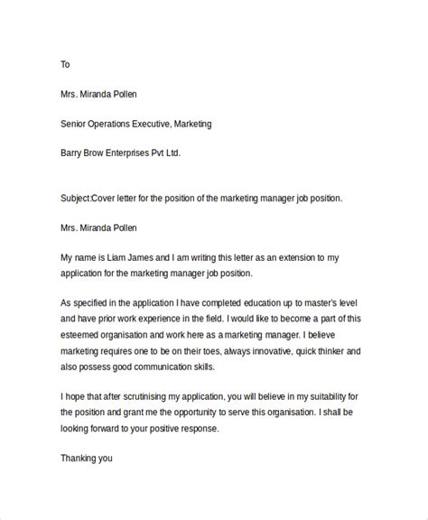 Free 6 Sample Resume Cover Letter Templates In Pdf Ms Word