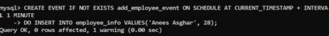 How To Create And Schedule Events In Mysql Ultahost Knowledge Base