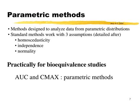 Ppt Statistics In Bioequivalence Parametric Vs Non Parametric Approaches Powerpoint