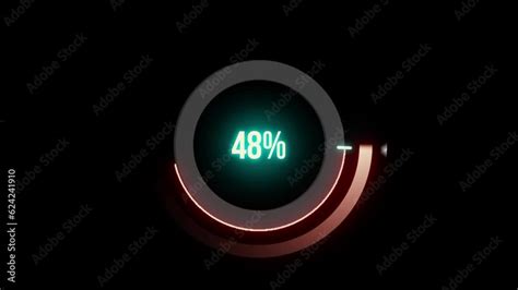 Vídeo Do Stock Cyberpunk Loading Bar Animation Futuristic Uploading