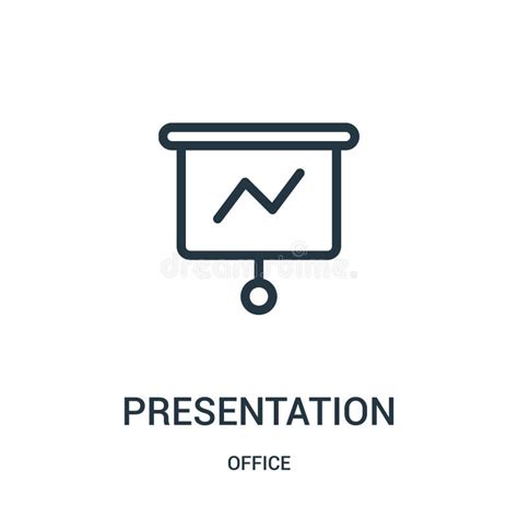 Presentation Icon Vector From Teamwork Collection Thin Line Presentation Outline Icon Vector