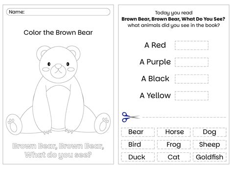 Brown Bear Brown Bear 12 Free Pdf Printables Printablee