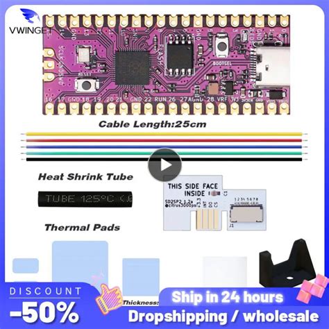 kit pi pico board picoboot ipl reemplazo modchip y adaptador sd2sp2