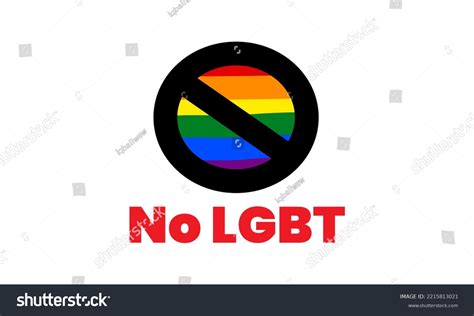 No Lgbt Background Sex Theme Social Stock Vector Royalty Free