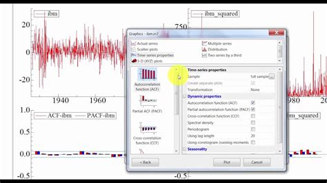 Estimation Of Garch Models In Oxmetrics Youtube