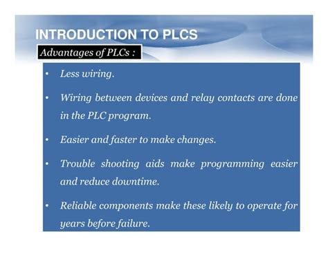 PLC Programmable Logic Controller PPT