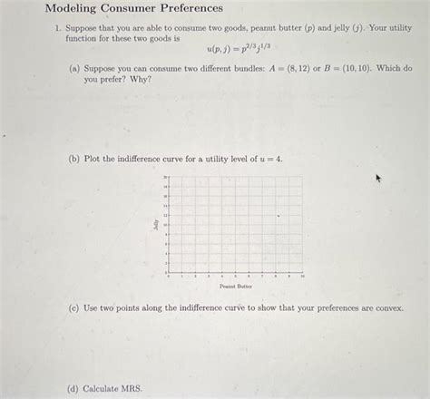 Solved 1 Suppose That You Are Able To Consume Two Goods