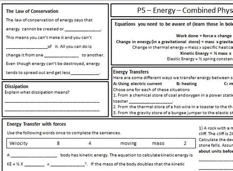 Ocr Gateway Gcse Comb Science Physics Revision Mat Bundle Teaching Resources