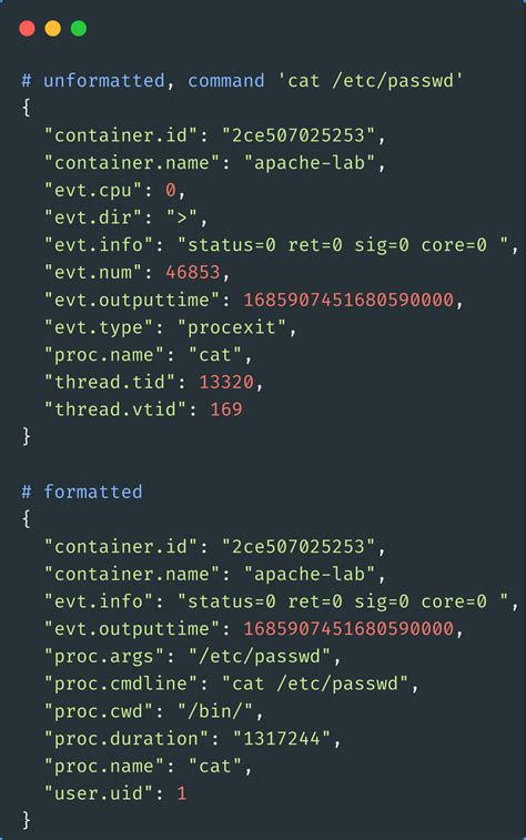 monitoring command execution in containers with sysdig