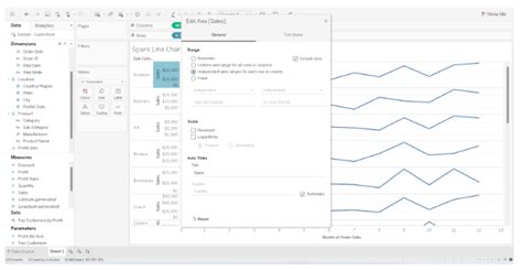 Tableau Sparkline Chart I2tutorials Tableau Sparkline Chart I2tutorials