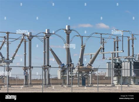 Electrical Substation Equipment Electricity Infrastructure Power Grid Security Safety And