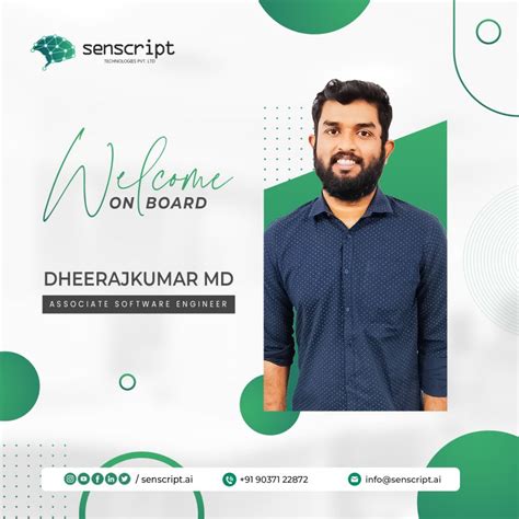 Senscript Technologies On Linkedin Welcomeonboard Team