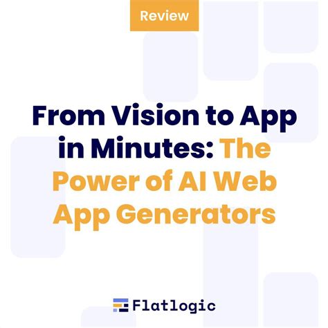 Ai Web App Generators Build In Minutes Flatlogic Blog