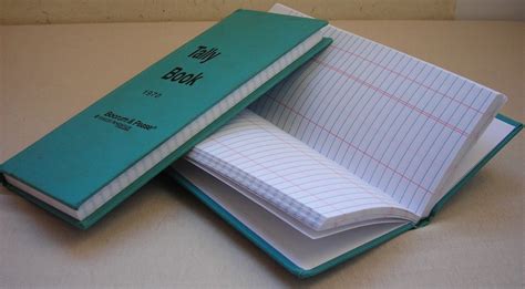 2 Note Tally Books