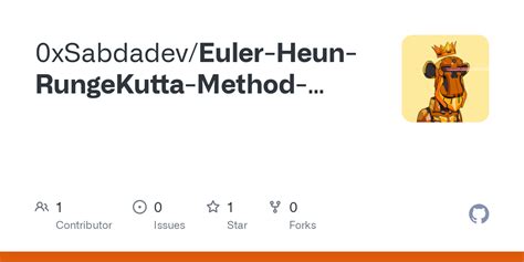 Github 0xsabdadeveuler Heun Rungekutta Method Equation