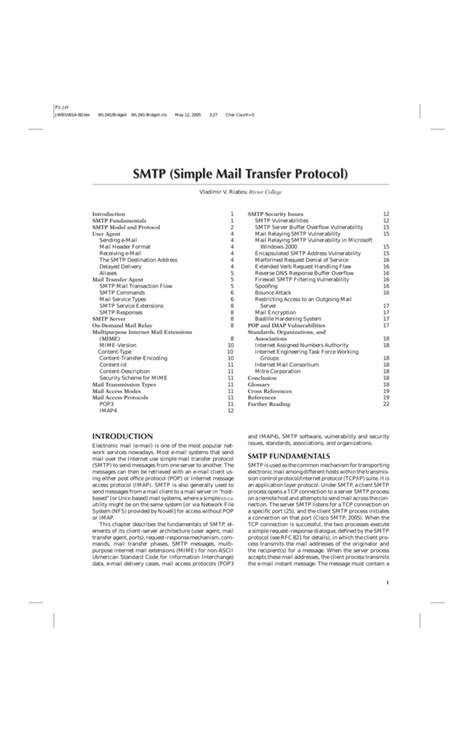 SMTP Simple Mail Transfer Protocol
