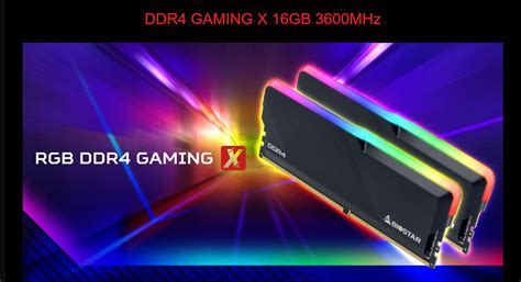 Biostar Gaming X 8 Gb Rgb Ddr4 Udimm Desktop Memory 3600mhz Clock Speed Overclocking