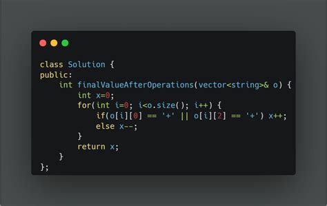 Leetcode Problem 2011 Variable Operations Dev Gupta Posted On The