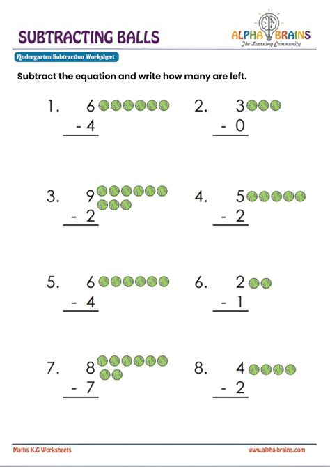 Subtraction Count Objects And Write Alpha Brains Subtraction Count Objects And Write Alpha Brains