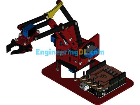 Robotic Arm SolidWorks D Exported EngineeringDL Free Mechanical D Models D Drawings