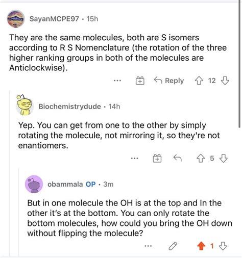 How Are These Both S Isomers What Am I Doing Wrong Im Getting R And S R Biochemistry