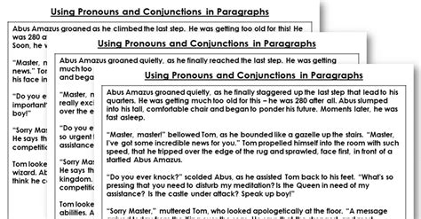 Year 4 Using Pronouns And Conjunctions In Paragraphs Lesson Classroom Secrets Classroom Secrets