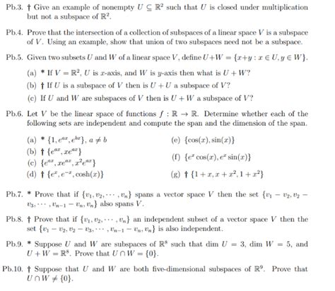 solved pb 3 † ﻿give an example of nonempty usuber2 ﻿such