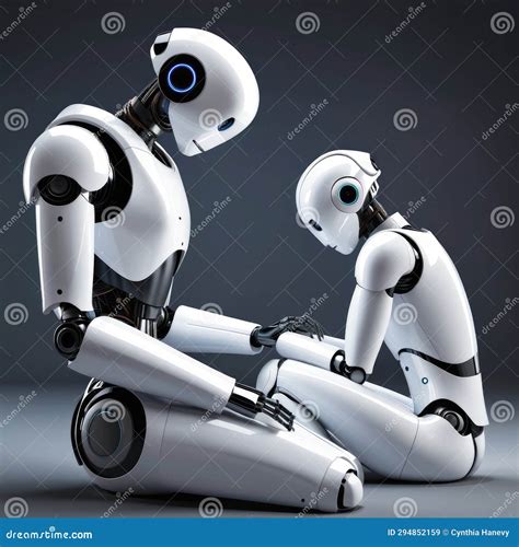 When Robots Are Emotional Stock Illustration Illustration Of Love 294852159