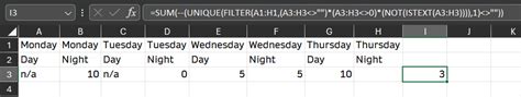 Excel Count Columns Which Are Not Letter Or Blank Stack Overflow