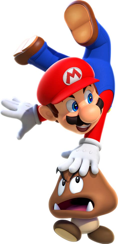 File SMR Artwork Mario And Goomba Png Super Mario Wiki The Mario Encyclopedia