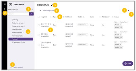 How To Manage Merge Fields Help Center XaitProposal