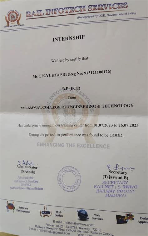 yukta sri ck on linkedin internship engineering technology